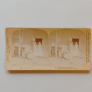 STEREOGRAPH | Accents | Antique Stereograph Card Farm Scenes Waiting ...